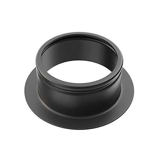 Sink Flange for Garbage Disposal Stainless Steel Fit Universal 3-1/2 Inch Standard Sink Drain Openings Kitchen Sink Garbage Disposal Replacement Accessories (Matte Black)