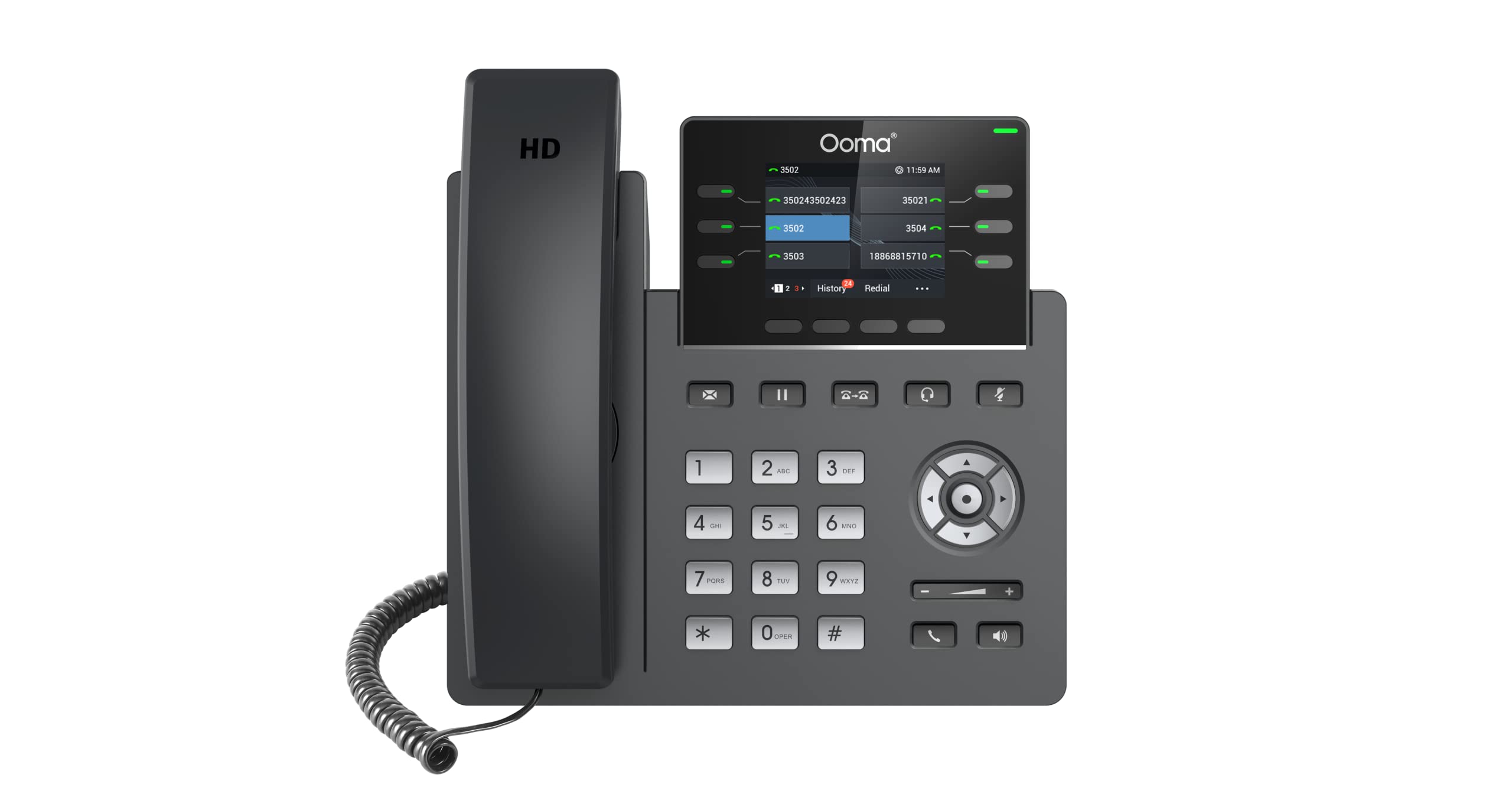 Ooma Office 2613 Business IP Desk Phone. Works Ony with Ooma Office Cloud-Based VoIP Phone Service with Virtual Receptionist, Desktop and Mobile app, Videoconferencing. Subscription Required.