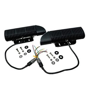 EPR Distribution Universal Heated LED Snow Plow Lights Compatible with Buyers 1312100 with Cut & Splice Wires