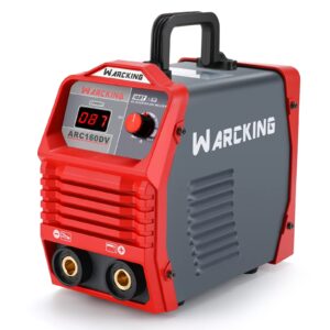 warcking 160a digital stick welder, 110/220v dual voltage igbt inverter arc welding machine, mini portable mma welder machine with hot start and anti-stick