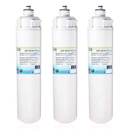 Swift Green Filters SGF-96-20 VOC-L-S Compatible for EV9611-00,EV9610-00,EV9612-11,EV9612-16 Commercial Water Filter (3 Pack),Made in USA