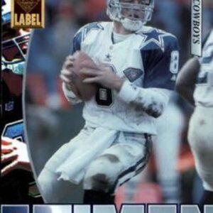 1995 Collector's Edge Black Label #50 Troy Aikman Dallas Cowboys Official NFL Football Trading Card in Raw (NM or Better) Condition