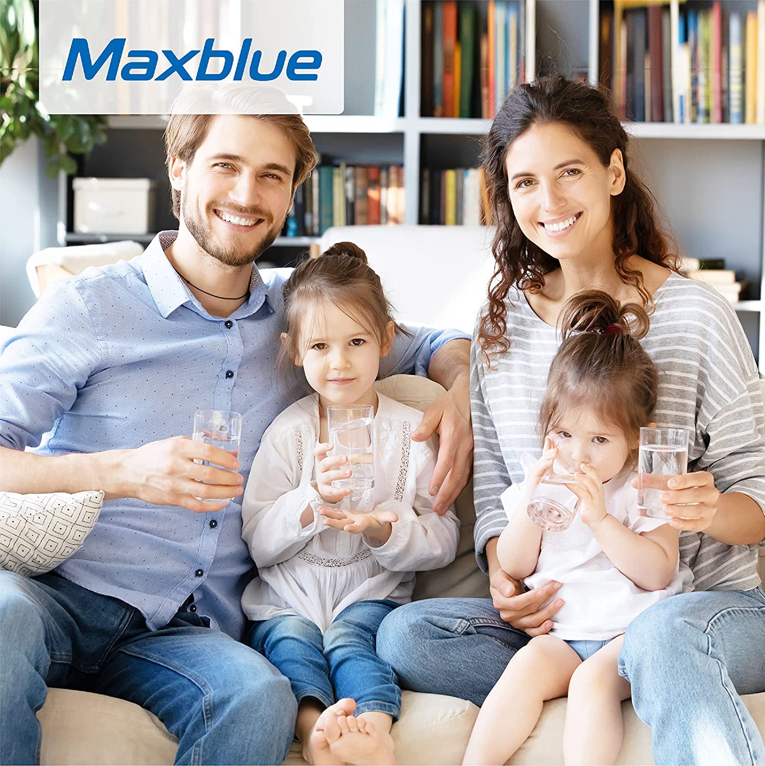 Maxblue U8-ST Under Sink Water Filter System, 2 Years High Capacity, Reduces Lead, Chlorine, Heavy Metals, Bad Taste & Odor, Under Counter Water Filter Direct Connect to Kitchen Faucet, USA Tech