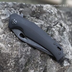 KEENSUN Pocket Folding Knife –Tactical Knife, Hunting Knife, Flipper Knife,EDC Knife.Speed Safe Spring Assisted Opening Knifes with Liner Lock,Thumb stud and Pocketclip.Good for Camping, Hiking, Indoor and Outdoor Activities.