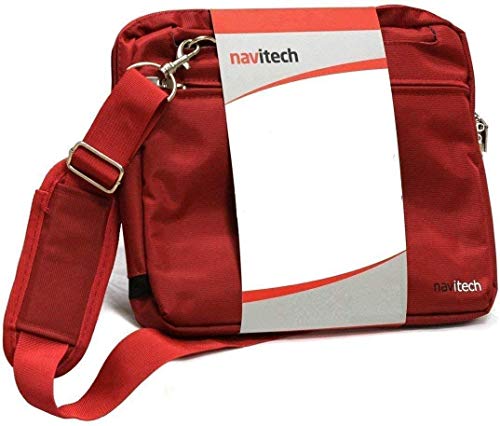 Navitech Red Water Resistant Tablet Bag - Compatible with Coopers 10 inch Android Tablet