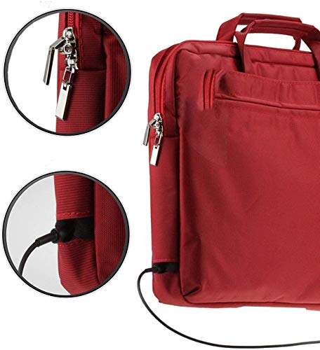 Navitech Red Water Resistant Tablet Bag - Compatible with Coopers 10 inch Android Tablet