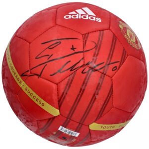 cristiano ronaldo autographed english premier league logo soccer ball fanatics - autographed soccer balls