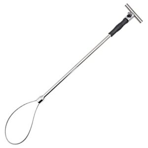 paulozyn stainless steel hog pig catcher pole ​holder control tool heavy duty for dog pig animals swine livestock