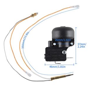 Linstaine Upgraded Patio Heater Dump Switch, Outdoor Propane Gas Heater Repair Part Thermocouple & Tilt Switch Controls Safety Kit, Garden Heater Igiter Replacement Part