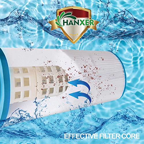 HANXER PRB50-IN Spa Filter Cartridge Replaces for C-4950, 413-212-02, Filbur FC-2390, 03FIL1600, 17-2380, J200 Series, SD-00201, SD-00455, Darlly 40506, 50 Sq.Ft Hot Tub Filter, 1 Pack