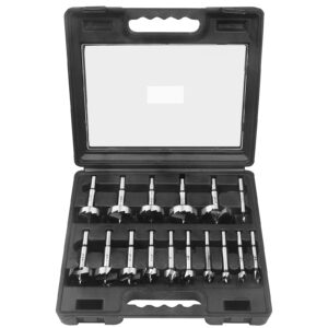 baidets forstner bit set 16pcs - forstner bit wood drilling, forstner drill bit with center positioning