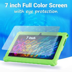 Contixo V8 7” Kids Tablet, 2GB RAM, 32GB Storage, Android 11 GO, Ultimate Learning Tablet for Children with 50+ Disney Storybooks, Kid Proof Protection Case, Green