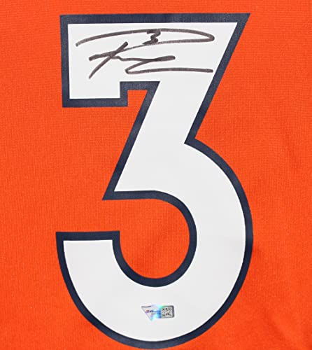 Russell Wilson Signed Denver Broncos Orange Nike XL On Field Jersey FAN