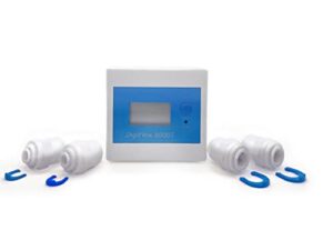 identer filter monitor flowmeter digital lcd display water liquid control flow sensor 3/8" npt liter/gallon counting down