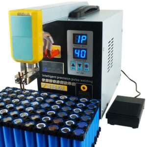 rcbdbsm pulse spot welder 0.2mm battery welding machine battery spot welder machine 738al spot welder with adjustable welding head for 18650 14500 lithium battery pack building