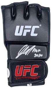 georges st-pierre autographed signed inscribed glove ufc jsa witness gsp