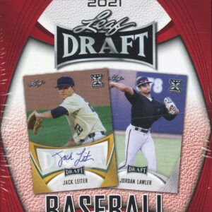 2021 Leaf Draft Baseball Series Factory Sealed Blaster Box including a 50 Card Set and 3 Autograph Cards with a Chance for GOLD Autographed Variants