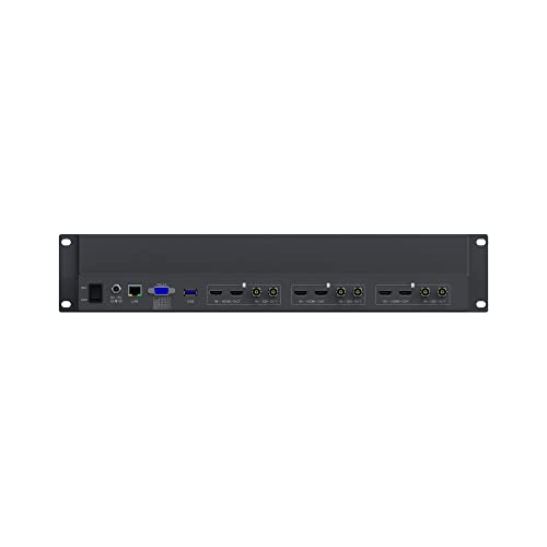 LILLIPUT RM-503S 3 X 5 inch Full HD 2RU Rack Mount Monitor 1920x1080 HDMI 2.0, 3G-SDI Input and Output with Waveform and Vector Functions