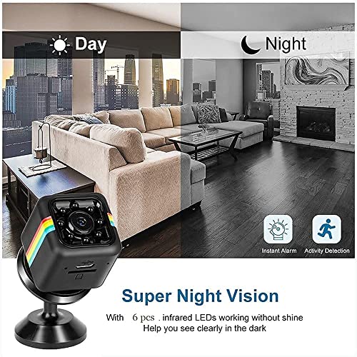 Hidden Spy Home Security Camera Mini WiFi Wireless Camera Small Cam,Home Camera for Pet/Baby,Outdoor/Indoor Camera Wireless,for Mobile Phone Applications in Real Time