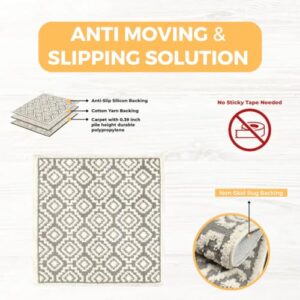 The Sofia Rugs Entryway Rug - Absorbent Door Mat Indoor with Non-Slip TPR Backing - Dirt Trapping Washable Indoor Doormat - Perfect Indoor Door Rug for Dogs, Kids, and High Traffic Areas