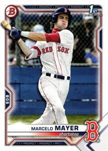 2021 bowman draft baseball #bd-174 marcelo mayer pre-rookie card - 1st bowman card