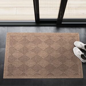 adiva rugs jute sisal area rug in natural look for indoor outdoor use, comfortable, strong, durable, patio, porch, hallway (mocca, 2’ x 3’)