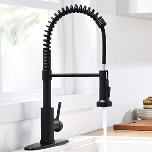 black kitchen faucet kitchen sink faucet with sprayer - kitchen faucet with pull down sprayer