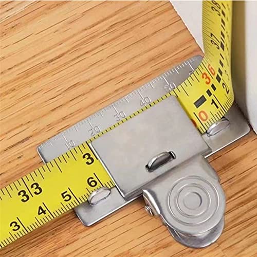 Tape Measure Fixing Clip MEETOOT Measuring Tape Clip Measure Precision Tool Stainless Steel Accurate Read Internal Measurement Aid Tools