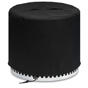 mavincher fire pit cover for solo stove cover 22 inch, solo stove bonfire cover waterproof, 600d heavy duty solo stove bonfire accessories, black, 22" d x 16" h