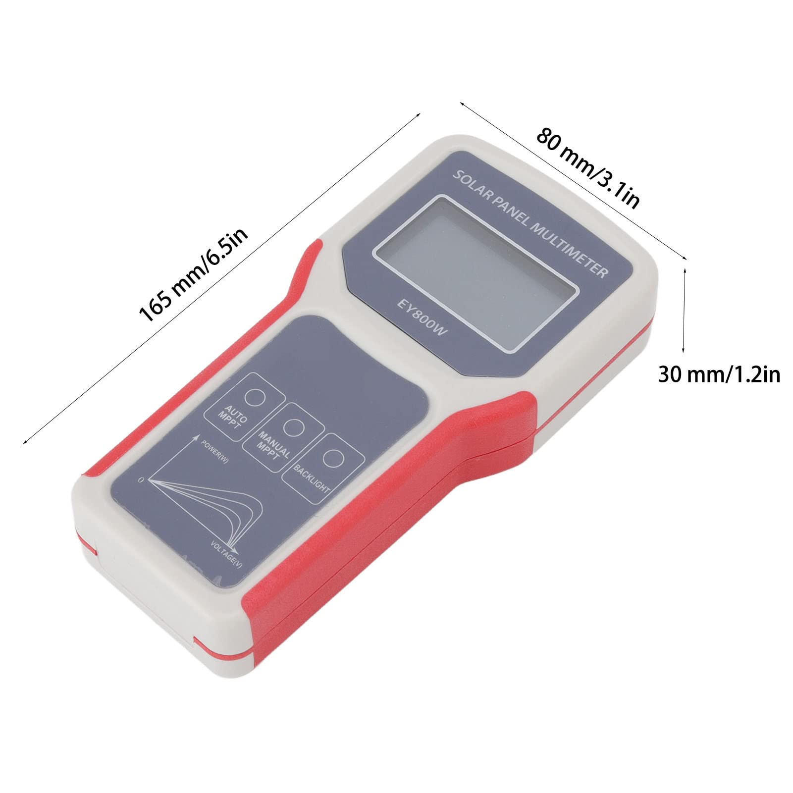 Solar Panel Tester, EY800W with Ultra Clear LCD MPPT Multimeter Open Circuit Voltage Troubleshooting for Photovoltaic Panel