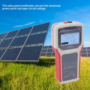 Solar Panel Tester, EY800W with Ultra Clear LCD MPPT Multimeter Open Circuit Voltage Troubleshooting for Photovoltaic Panel