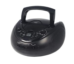 naxa electronics npb-254 portable cd radio player with programmable memory and am/fm radio, black