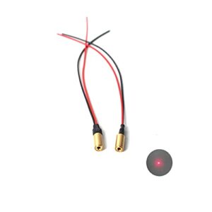 650nm red light laser module industrial laser module adjustable focal length6.2mm(point-2packs)