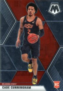 2021-22 panini chronicles draft picks mosaic #251 cade cunningham oklahoma state cowboys basketball trading card