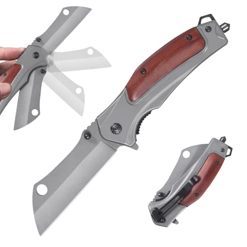 sharpken Pocket Knife,Pocket Folding Knife with Clip, Glass Breaker and Line Lock.