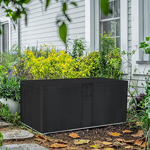 Jungda Outdoor Deck Storage Box Cover for Lifetime 116 Gallon Deck Boxes,Waterproof Patio Storage Box Cover - 51 X 26 X 26 Inch