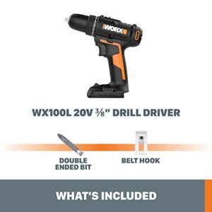 Worx 20V 3/8" Drill/Driver Power Share - WX100L.9 (Tool Only)