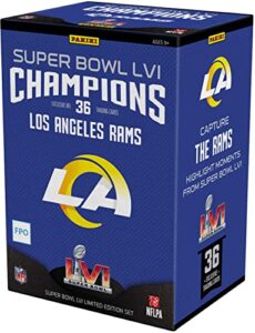 los angeles rams panini super bowl lvi champions team box set