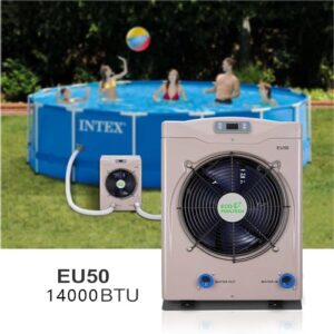 ECOPOOLTECH-Swimming Pool Heat Pump-Swimming Pool Heater-for Above Ground Pools, up to 5000gallons, 14000BTU/hr, Titanium Heat Exchanger.…