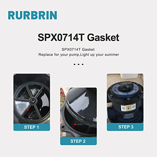 RURBRIN SPX0714T Spider Gasket & SPX0714L Cover O-Ring for Hayward Vari-Flo XL 1.5 Inch Multiport Valve and SPX0714CA Diverter Valve