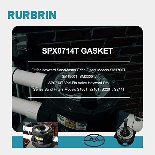 RURBRIN SPX0714T Spider Gasket & SPX0714L Cover O-Ring for Hayward Vari-Flo XL 1.5 Inch Multiport Valve and SPX0714CA Diverter Valve