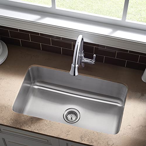 American Standard Danville 30-in x 18-in Stainless Steel Single-Bowl Undermount Residential Kitchen Sink