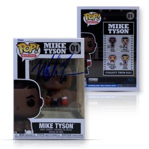 mike tyson autographed boxing signed pop 01 beckett coa