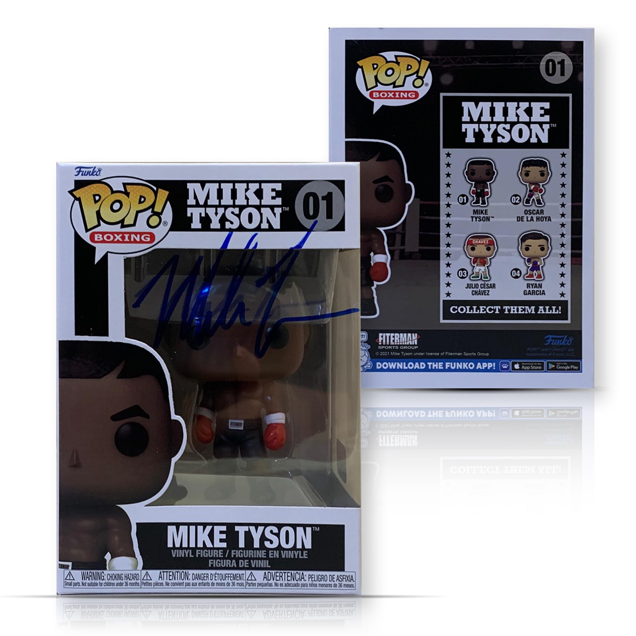 Mike Tyson Autographed Boxing Signed POP 01 Beckett COA