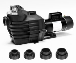 pipopa 2.5hp inground pool pump | 2-speed control | 6240gph flow | 79ft head lift | swimming pool pump for inground pools | 230v ac 60hz