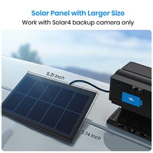 AUTO-VOX Solar Panel for Solar4 Wireless Backup Camera,High Efficiency Solar Power for Car/Truck/RV/Trailer