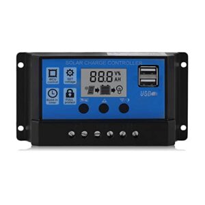 penchen 100a solar panel controller solar recharger controller lcd display screen street lamp system recharge controller pwm recharge management dual usb output controller