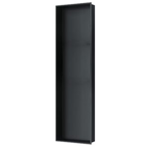 pulse showerspas ni-1236-mb niche in matte black 12" x 36"