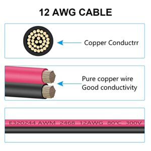 RIIEYOCA SAE to XT60 Connector Adapter,12AWG Cable SAE Solar Panel Connect,with SAE Reverse Adapter for Portable Power Station & Solar Generator(Cable:1m)