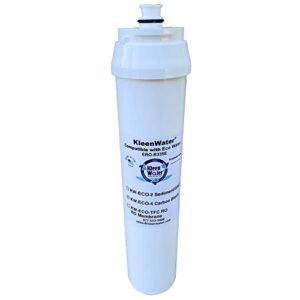 KleenWater KW-ECO-2-4, 7208683 and 7208691 Pre and Post Filters Compatible with Eco Water ERO-335 Reverse Osmosis System, Made in the USA